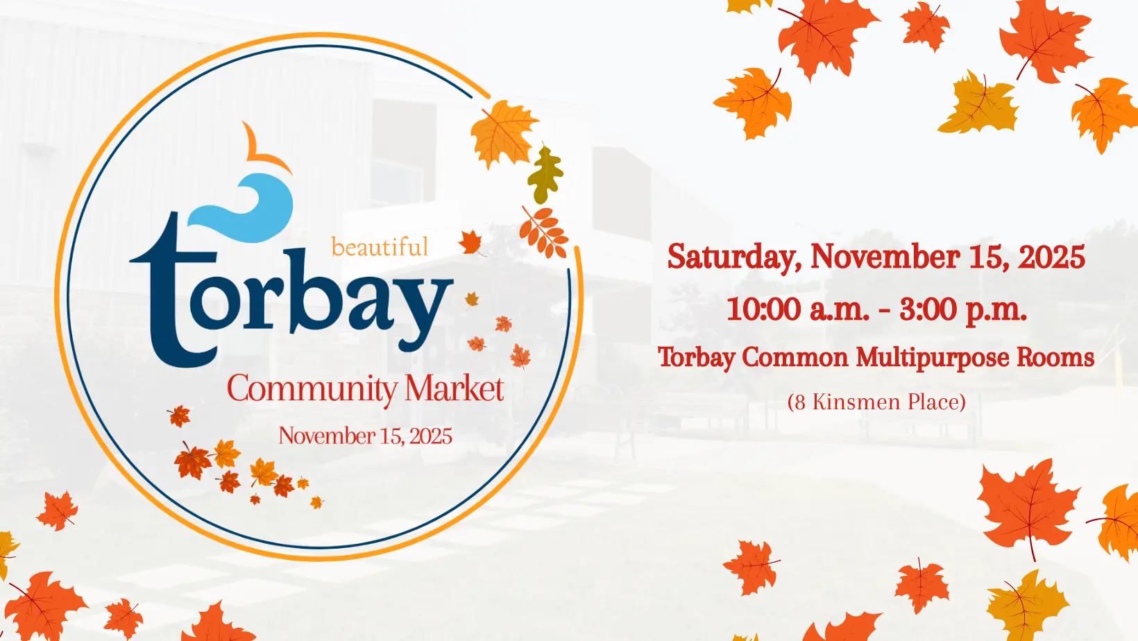 Torbay Fall Community Market | November 15, 2025 | Town of Torbay