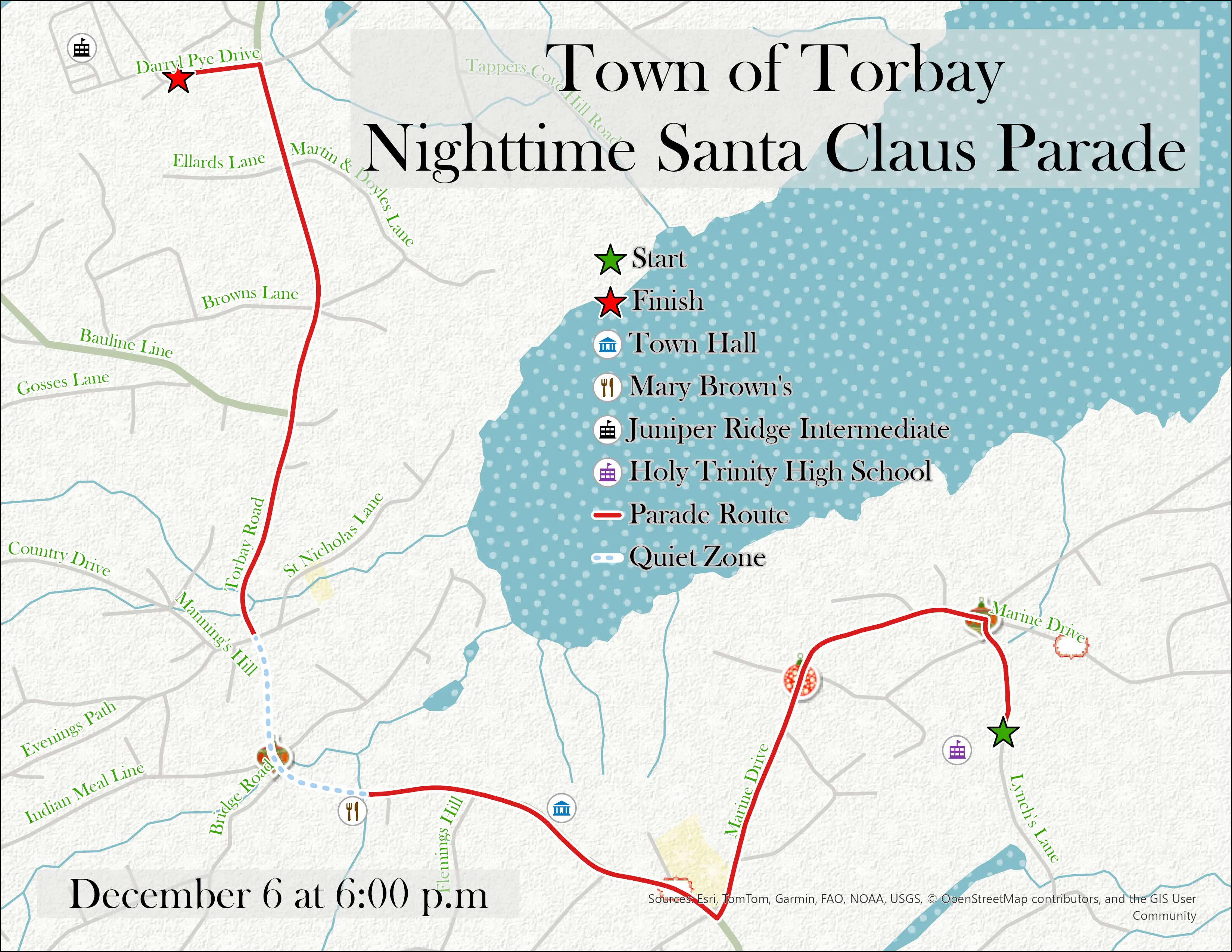Nighttime Santa Claus Parade | December 6, 2025 | Town of Torbay