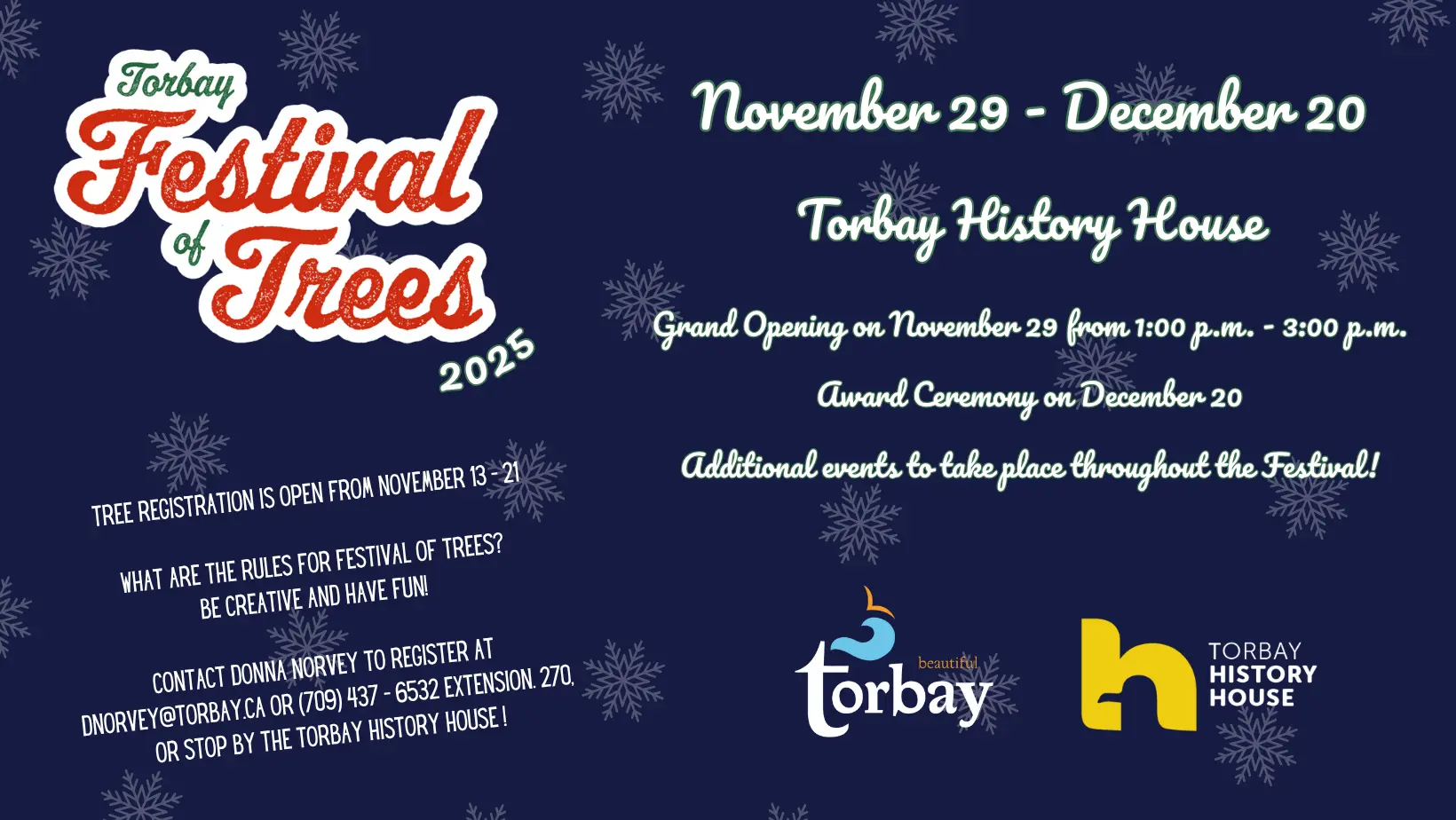 Festival of Trees Registration | Town of Torbay