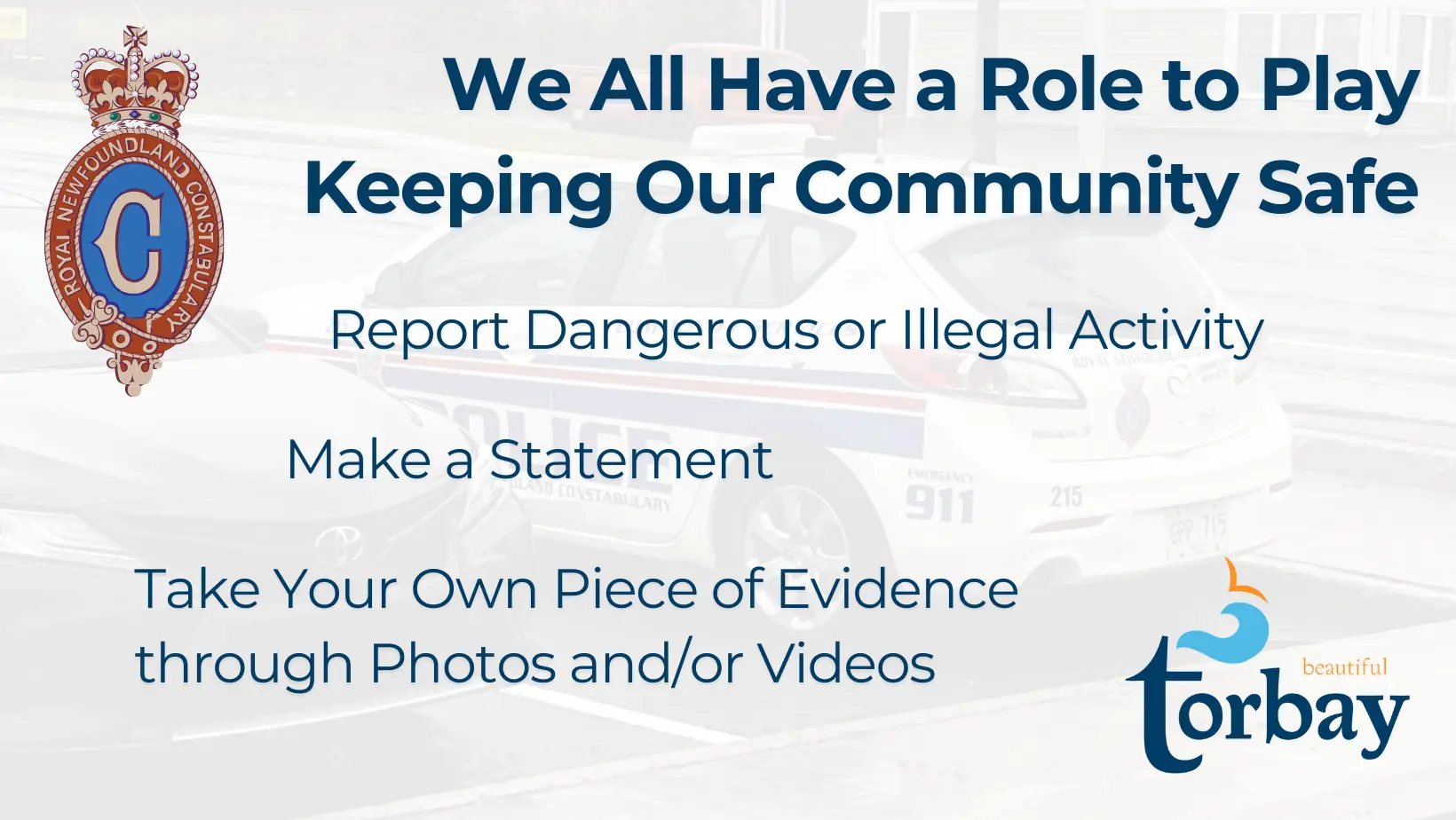 Public Notice | Reporting Suspicious Activity | Town of Torbay